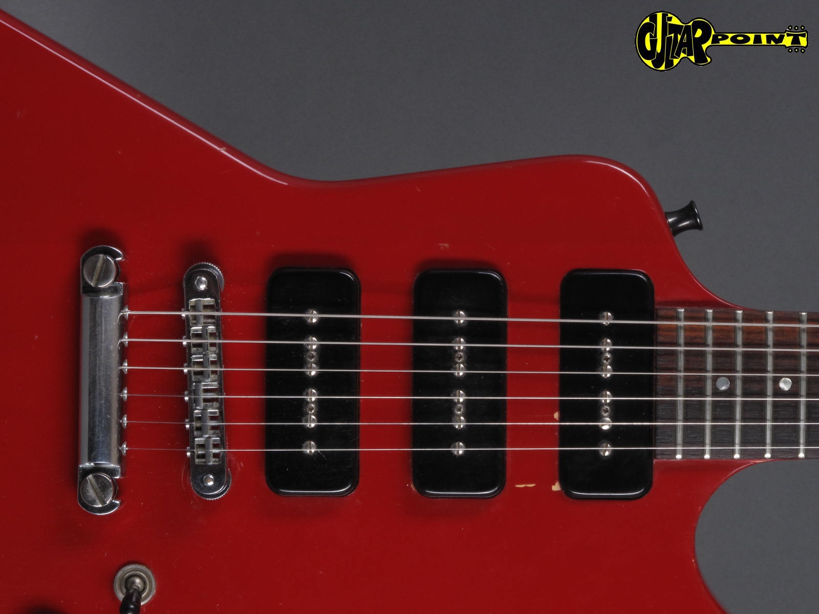 1984 Gibson Explorer III - Cardinal Red - 3x P-90! - GuitarPoint