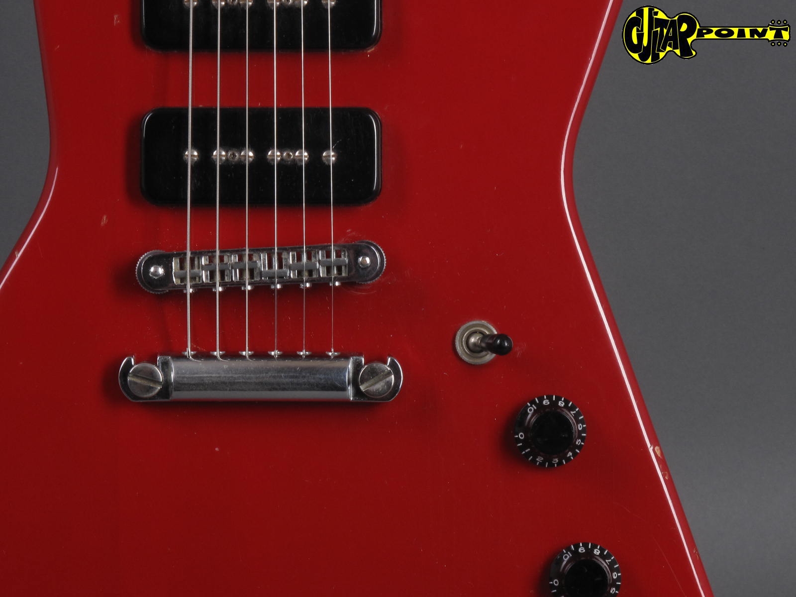 1984 Gibson Explorer III - Cardinal Red - 3x P-90! - GuitarPoint