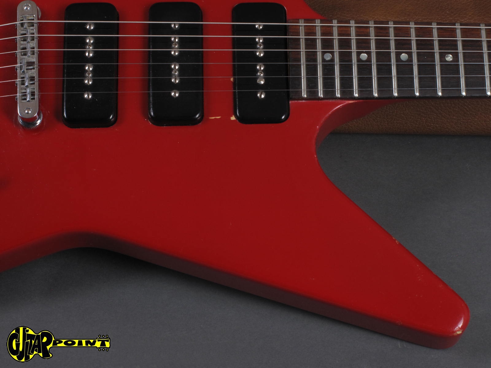 1984 Gibson Explorer III - Cardinal Red - 3x P-90! - GuitarPoint