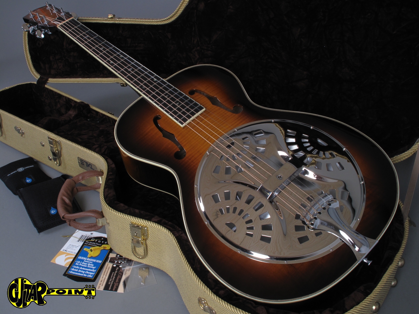 2010 MJ Franks Round Neck Resonator Guitar – GuitarPoint