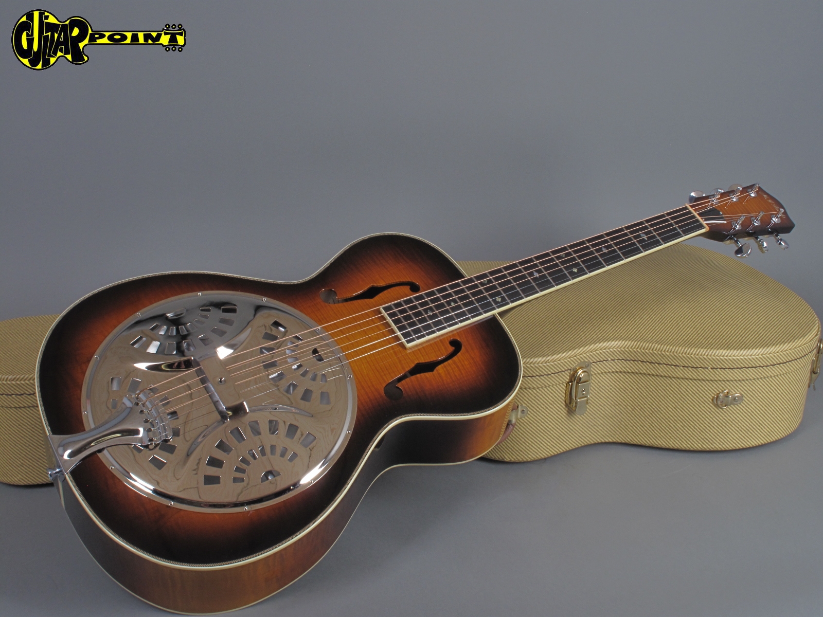 2010 MJ Franks Round Neck Resonator Guitar – GuitarPoint