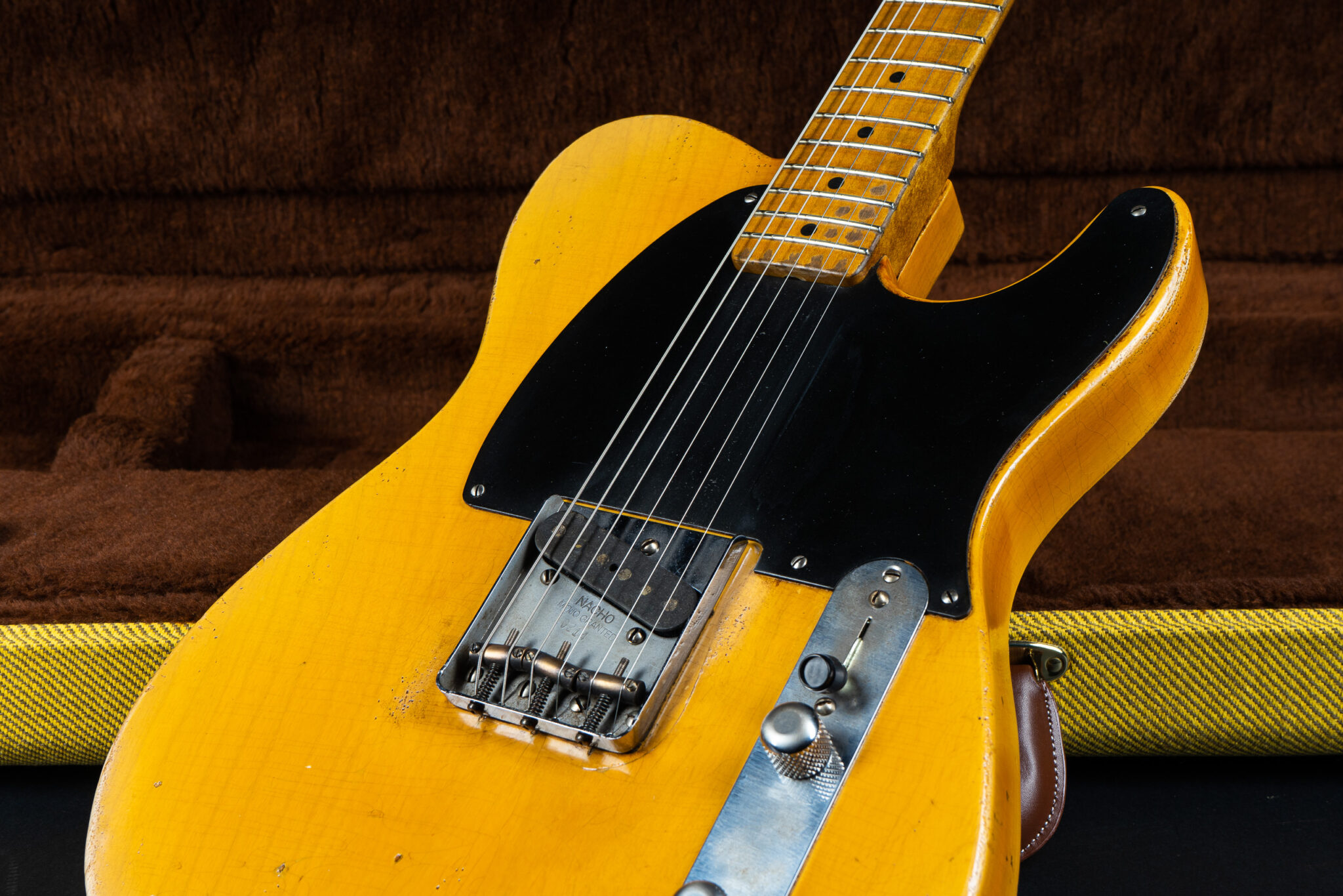 2023 Nachoguitars Blackguard Esq GuitarPoint Specs – Blond #0214 – GuitarPoint