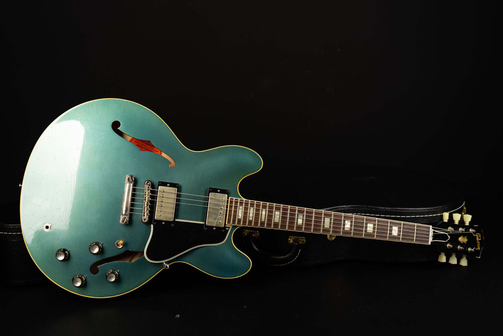 2022 Gibson 1963 ES-335 Murphy Lab – Pelham Blue – GuitarPoint