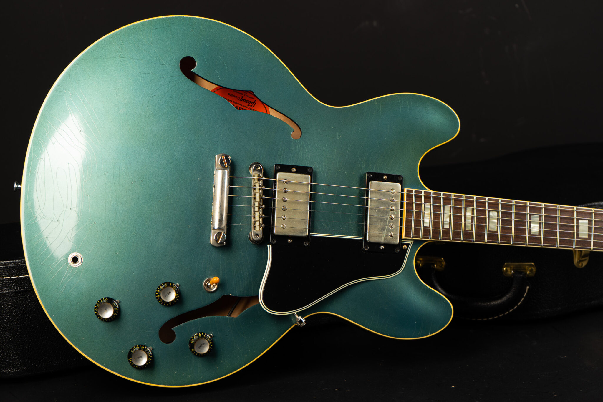 2022 Gibson 1963 ES-335 Murphy Lab – Pelham Blue – GuitarPoint