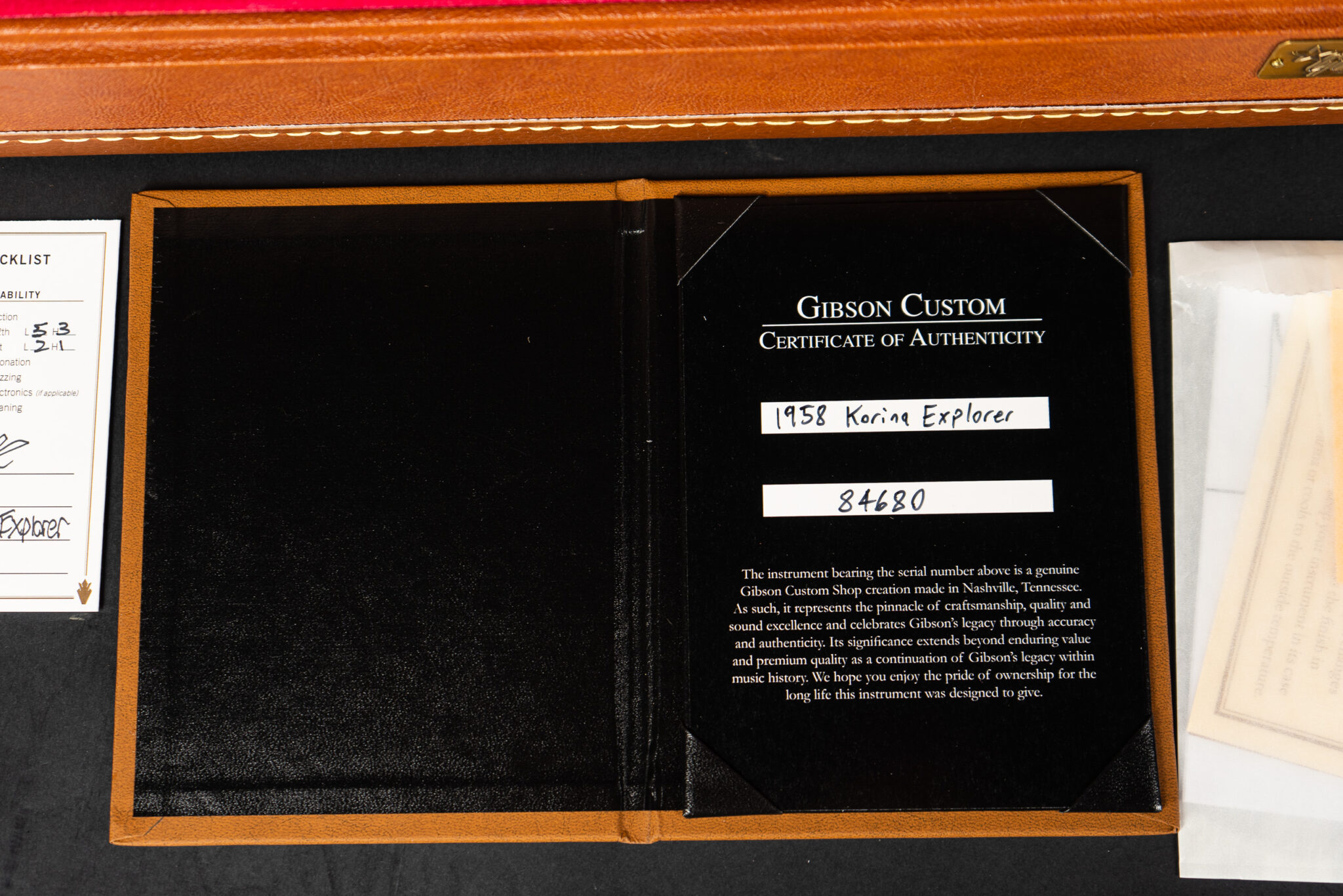 Gibson Custom Shop 1958 Explorer Korina – Black Pickguard and Birdseye ...