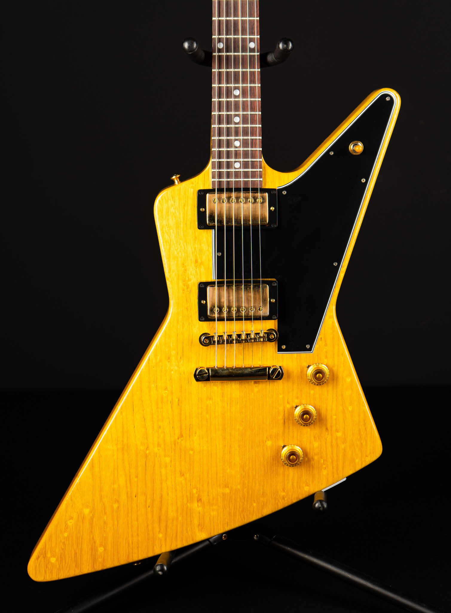 Gibson Custom Shop 1958 Explorer Korina – Black Pickguard and Birdseye ...